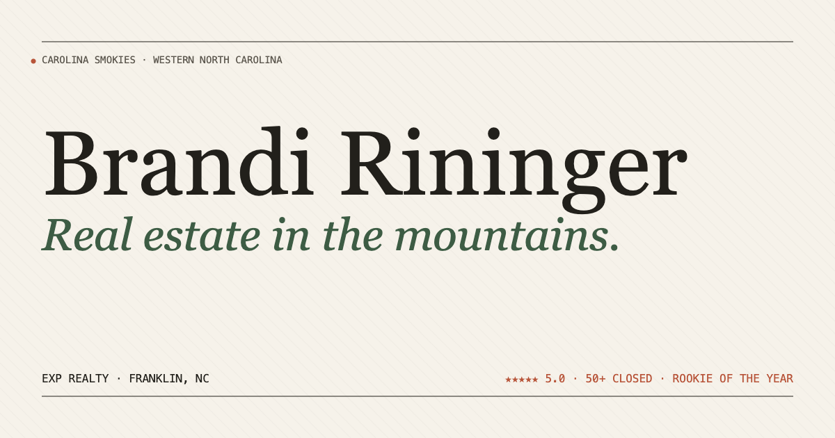 WNC Real Estate Market Report: April 2026 | Brandi Rininger